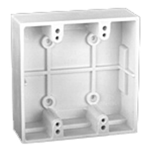 Carlon Square Plastic 2 gang 4-9/16 in. Surface Mount Box White - Case ...