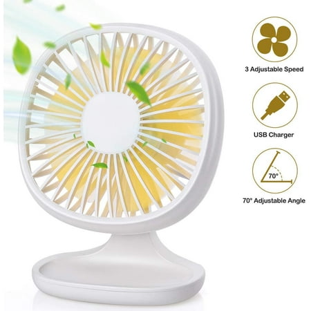USB Fan Mini PC Fan Table Fan 3 Adjustable Speeds USB Fan Perfect ...