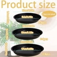 12-Pack Black Plastic Plant Saucer Set – Includes 4.72", 6.3", and 7.87 ...