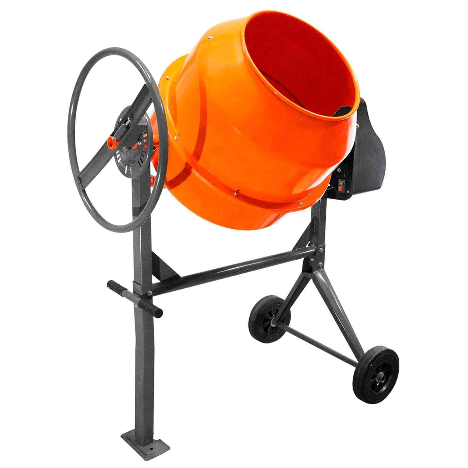 Revolvedora De Cemento Eléctrica Mezcladora Tambor 155L 1Hp naranja ...