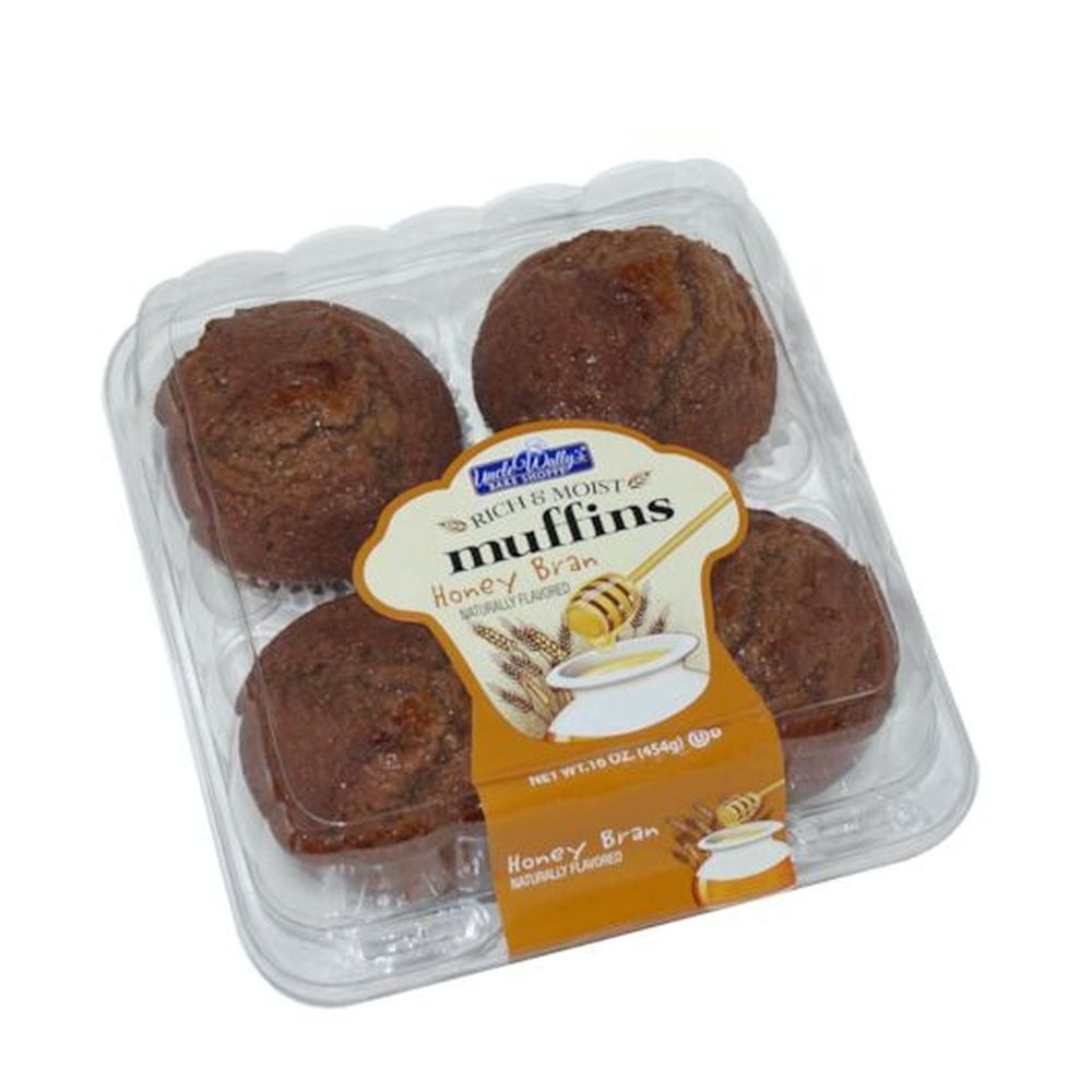 Uncle Wallys Large Honey Bran Muffin, 16 Ounce -- 6 per case - Walmart.com