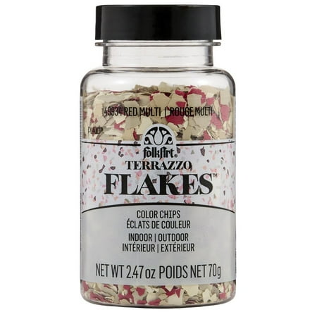 Folkart Terrazzo Flakes 2.47Oz-Red Multi - Walmart.ca