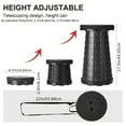 LIMICAR Foldable Telescoping Stool, Lightweight Collapsible Camping ...