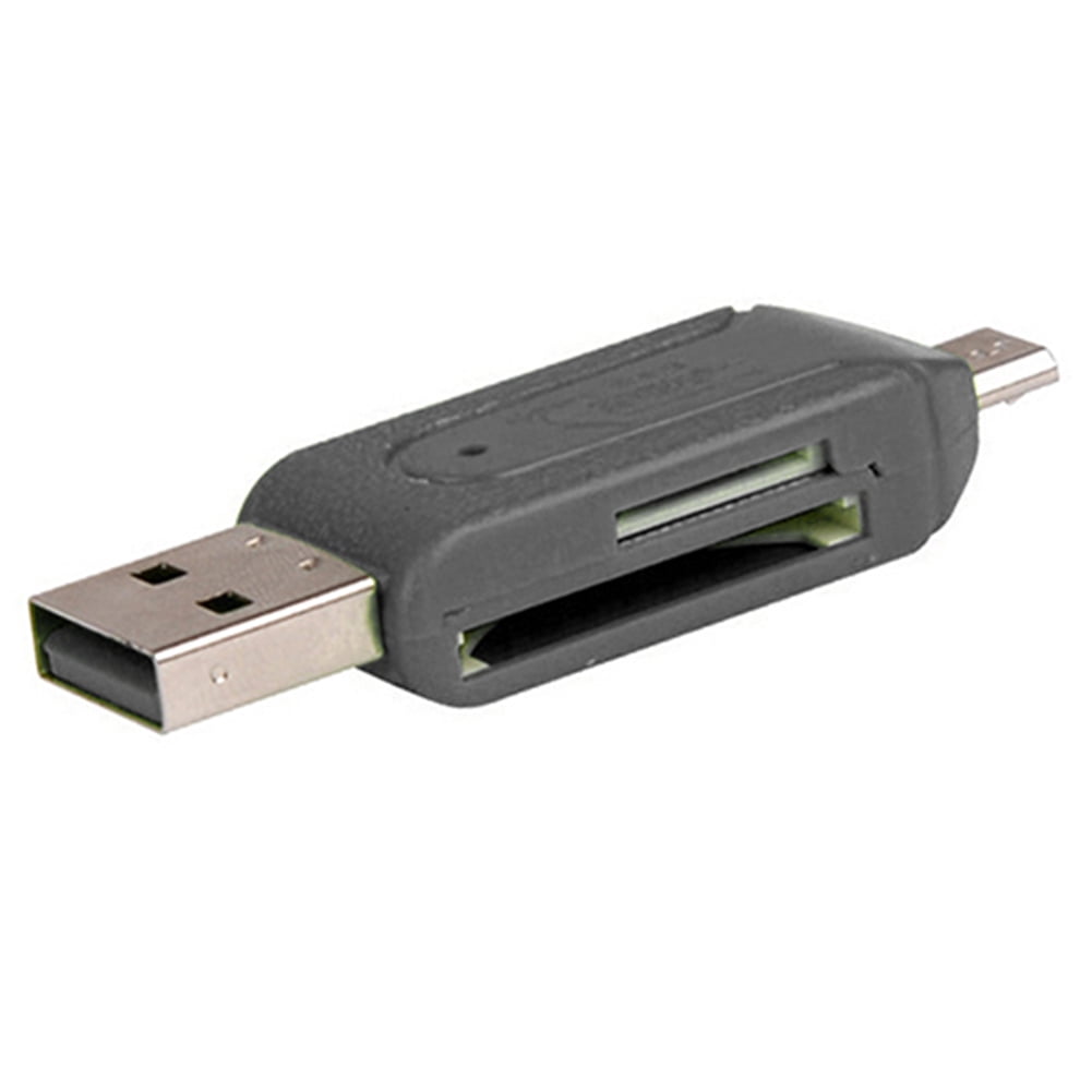 2 in 1 USB OTG Card Reader Universal Micro USB TF SD Card Reader for PC ...