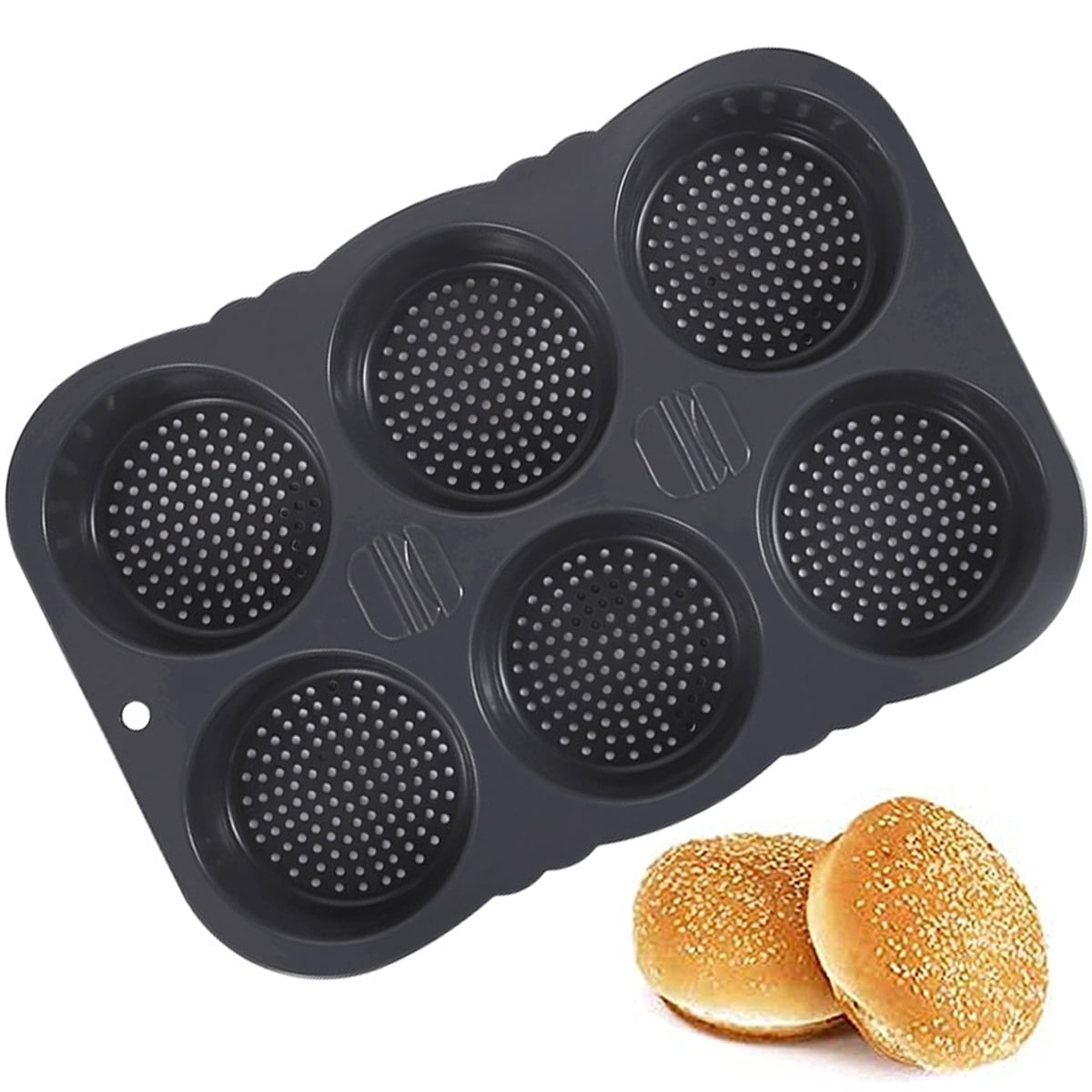 Click here for Taiwo Hamburger Bun Molds Silicone Bread Maker Bun... prices