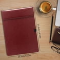 A4 Clipboard Folder, PU Leather Writing Pad with Elastic Strap ...