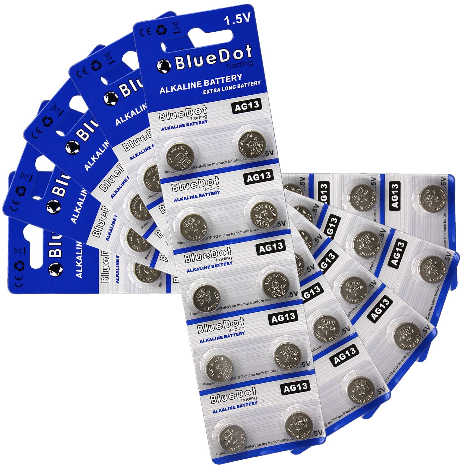 BlueDot Trading AG13 (also known as LR44 and LR1154) Alkaline Button ...