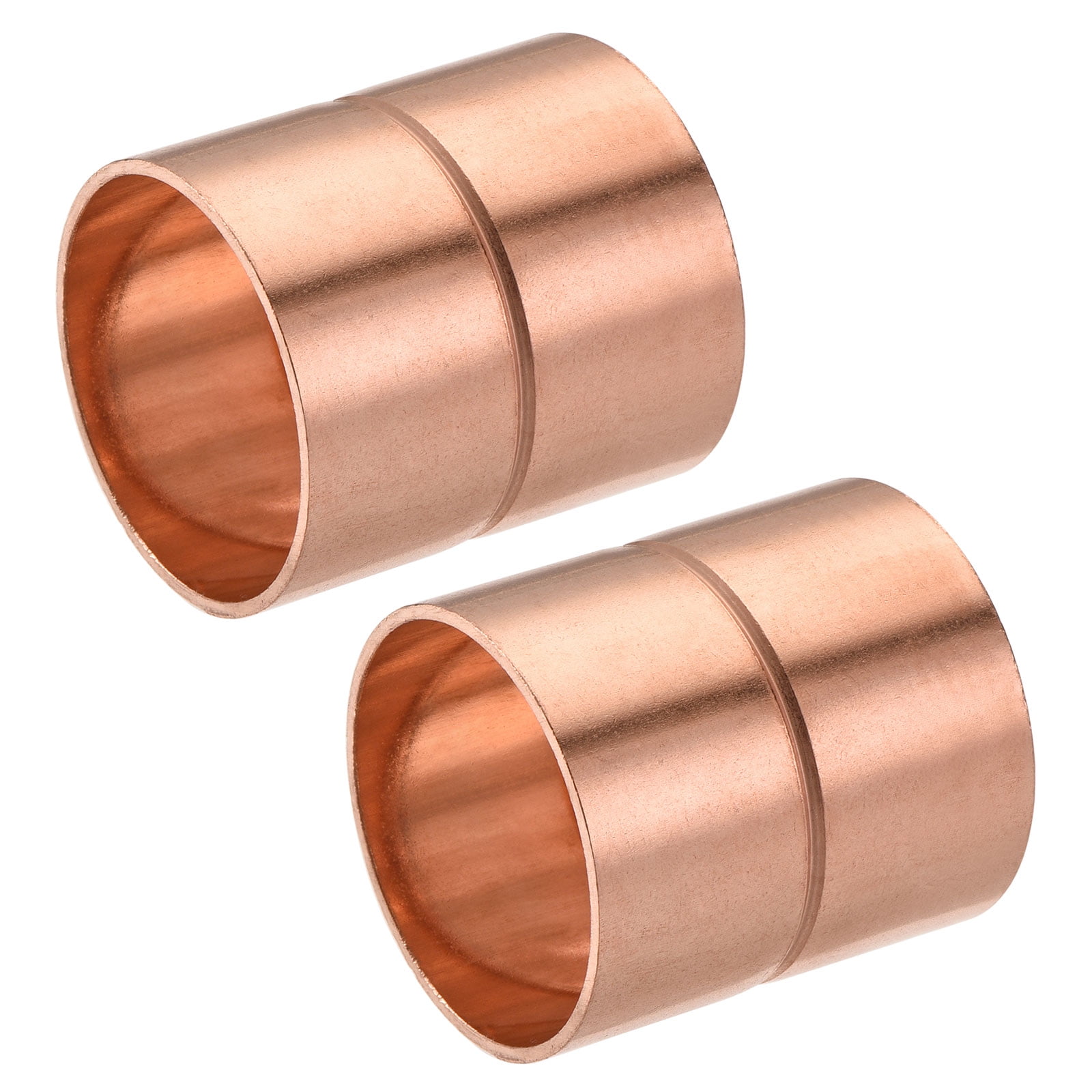 Uxcell 32mm Straight Copper Pipe Coupling Connecting Adapter Solder ...