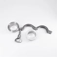 Sanitary Tri Clamp Set SUS304 316L 0.5"-10" Weld Ferrule For Homebrew ...