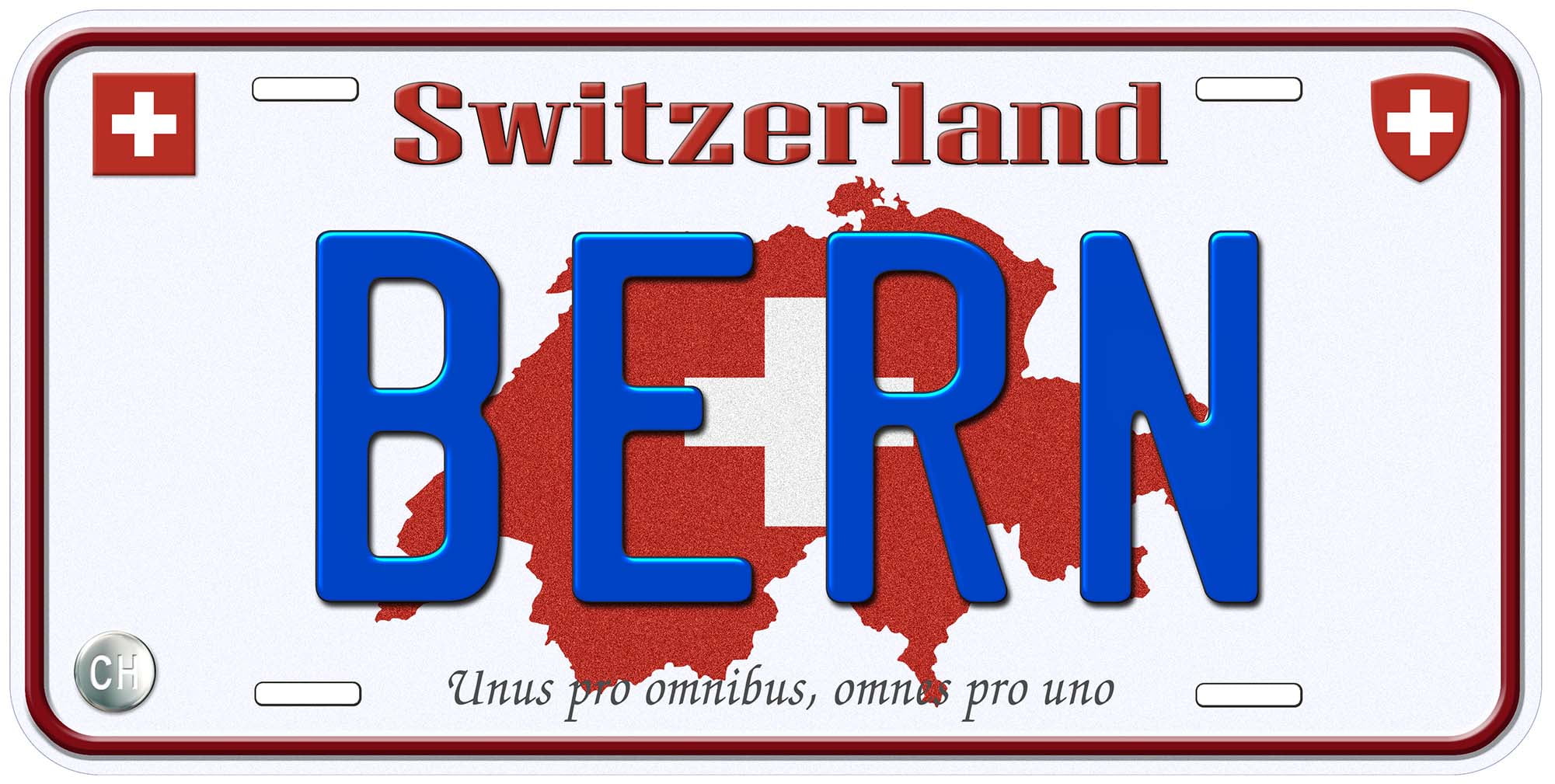 Switzerland Bern Custom Novelty Car License Plate - Walmart.com