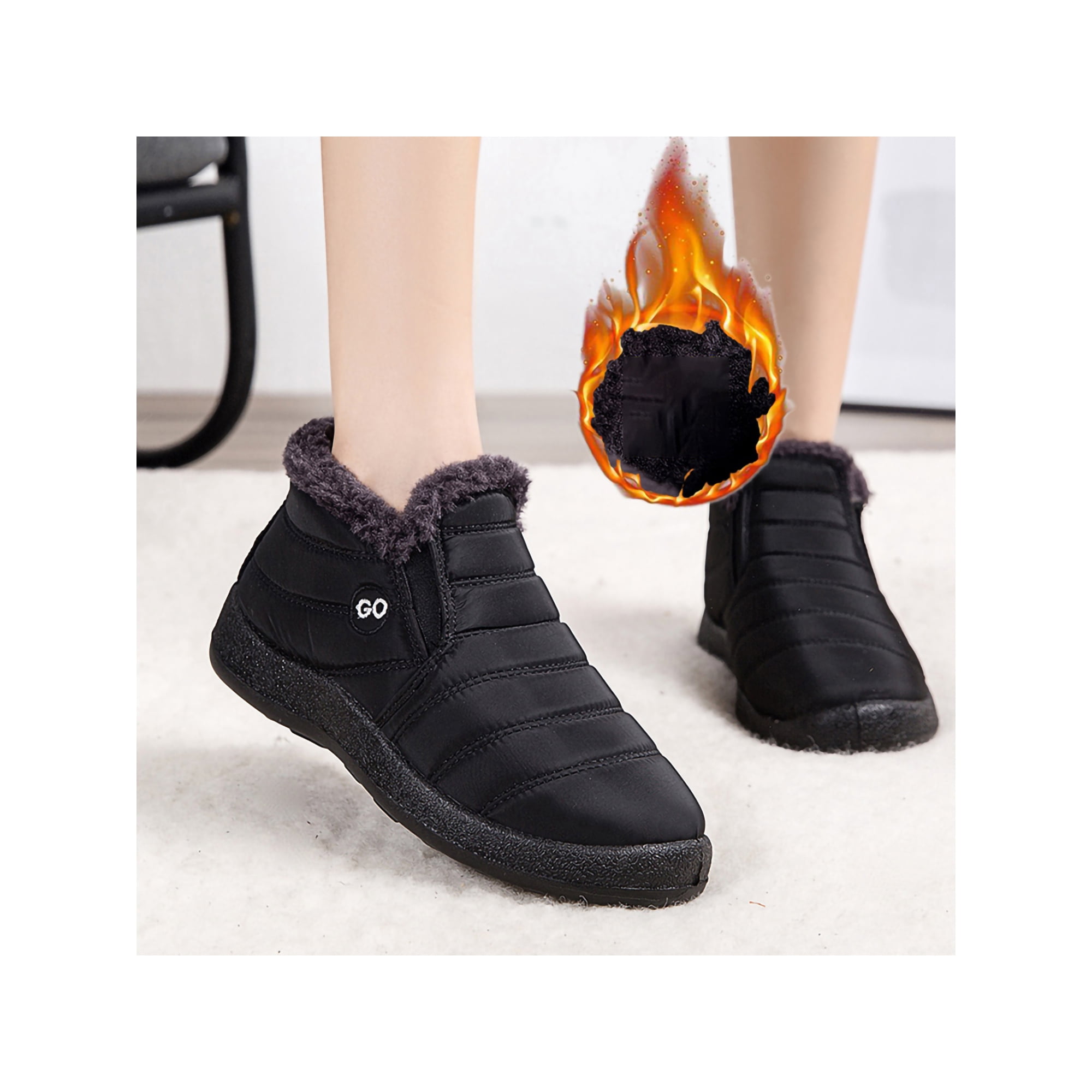 Click here for Luxur Winter Warm Boots Women Men Snow Boots Lazy... prices