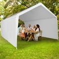 Abba Patio 12x20 ft Outdoor Canopy Carport Portable Car Tent Garage ...