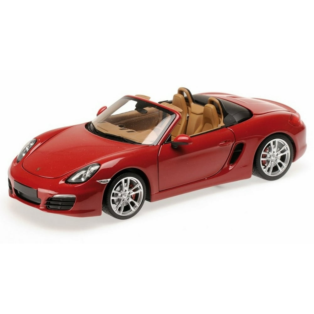 2012 Porsche Boxster S 981 in Red Model Car in 1:18 Scale by Minichamps ...