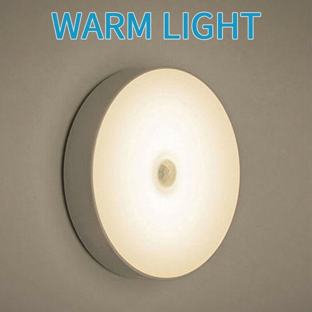 8 LED Motion Sensor Wireless Night Light PIR Battery Lights Cabinet ...