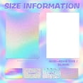 48 Sheets Holographic Cardstock Glitter Rainbow Mirror Paper Thick ...