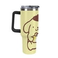 Pom Pom Purin 40oz Large Capacity Car Cup Tumbler with Handle And Straw ...