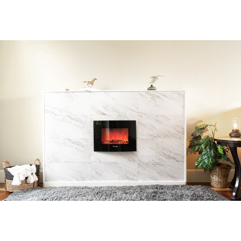 Wall Mounted Led Electric Fireplace Dancing Fire Flame Lights Effect