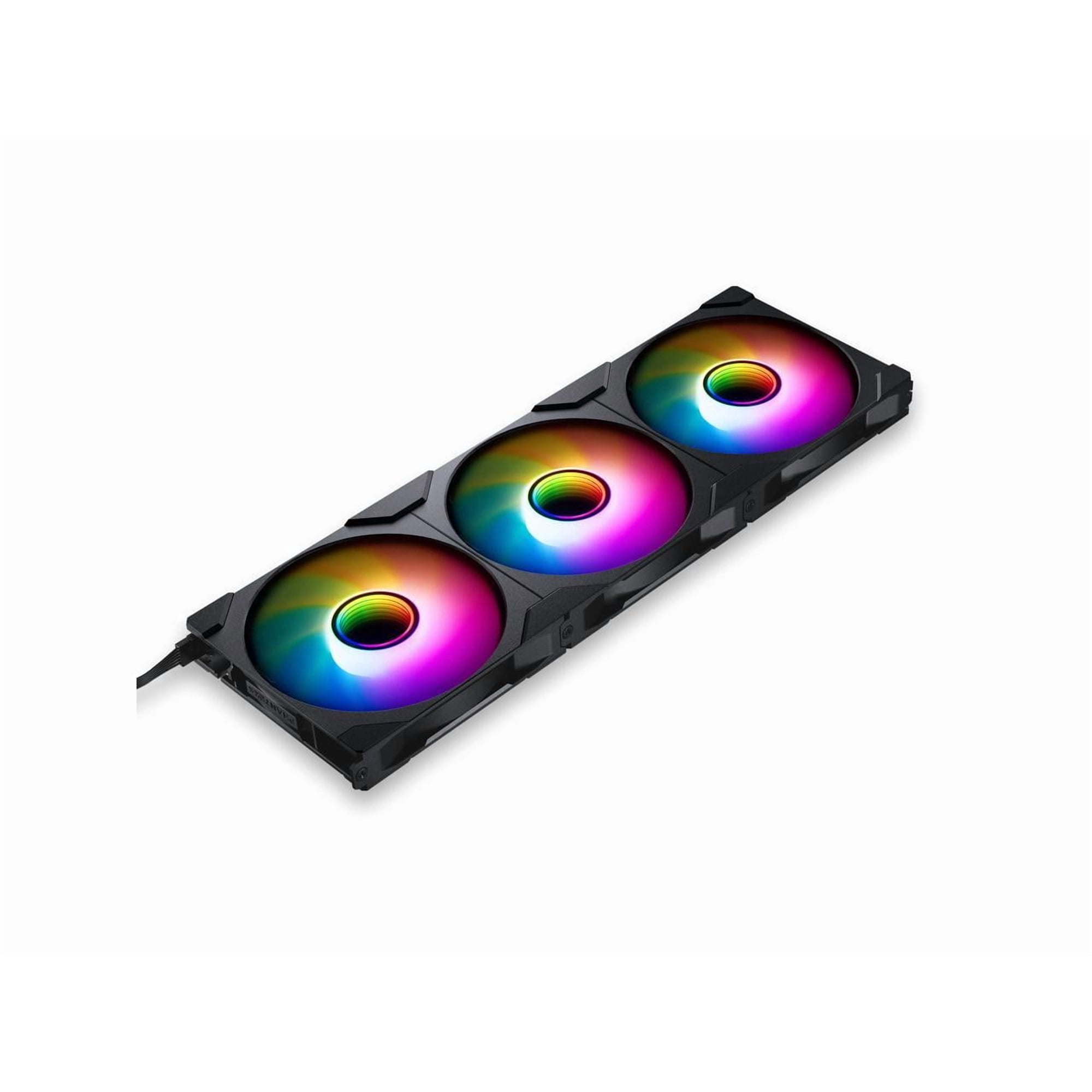 Phanteks M25-140 Gen2 Reversed Blade Triple Pack  3x 140mm ARGB High Performance Cooling Fans  Daisy-chain Unified Fan Frame  Infinity Mirror hub .