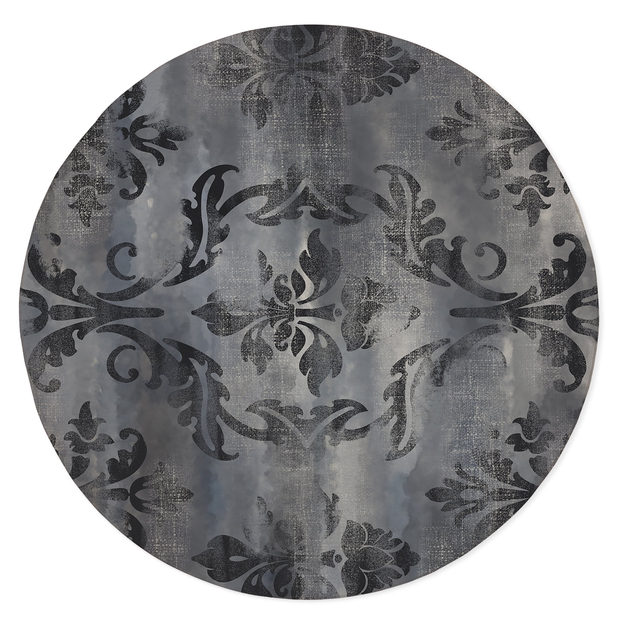 DAMASK WATERCOLOR STORMY Office Mat By Kavka Designs - Walmart.com