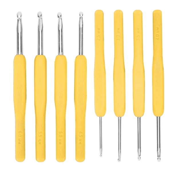 8pcs Crochet Hooks Soft Handle Weaving Tools, Sturdy Ergonomic Design ...