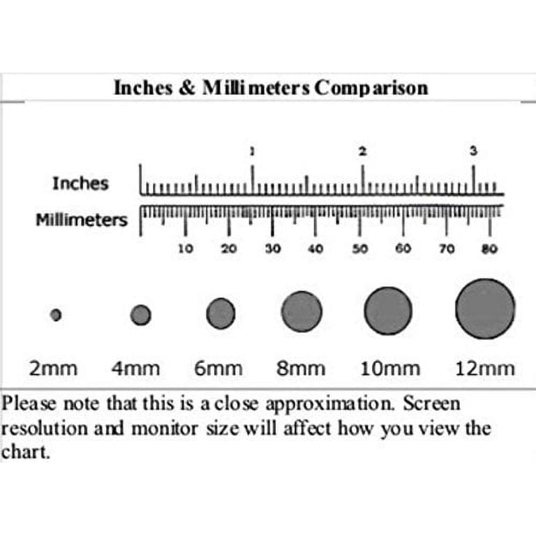 Seed Bead Size Comparison Chart