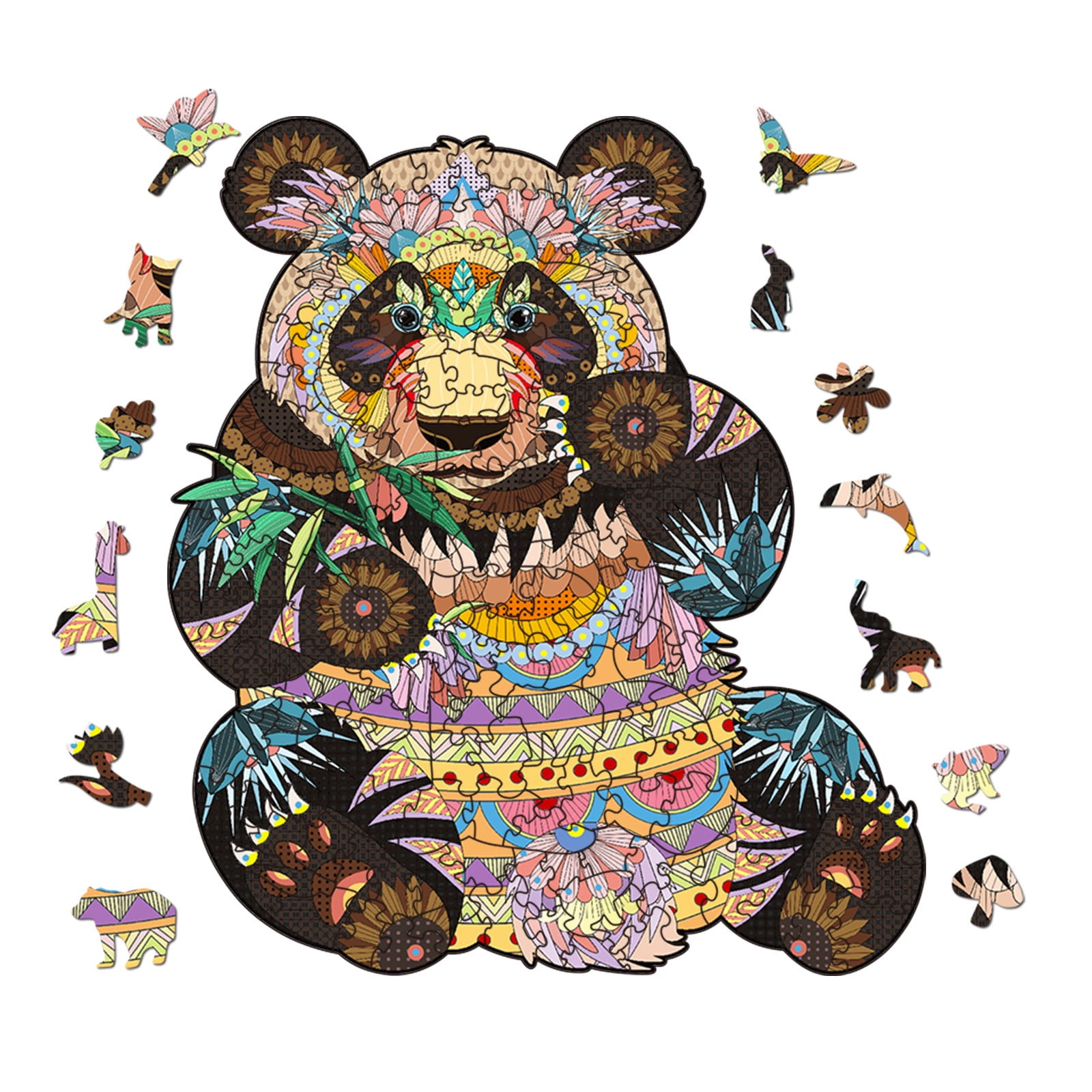 Click here for Pvcs Wooden Puzzle Unique Shape Pieces Animal Gift... prices