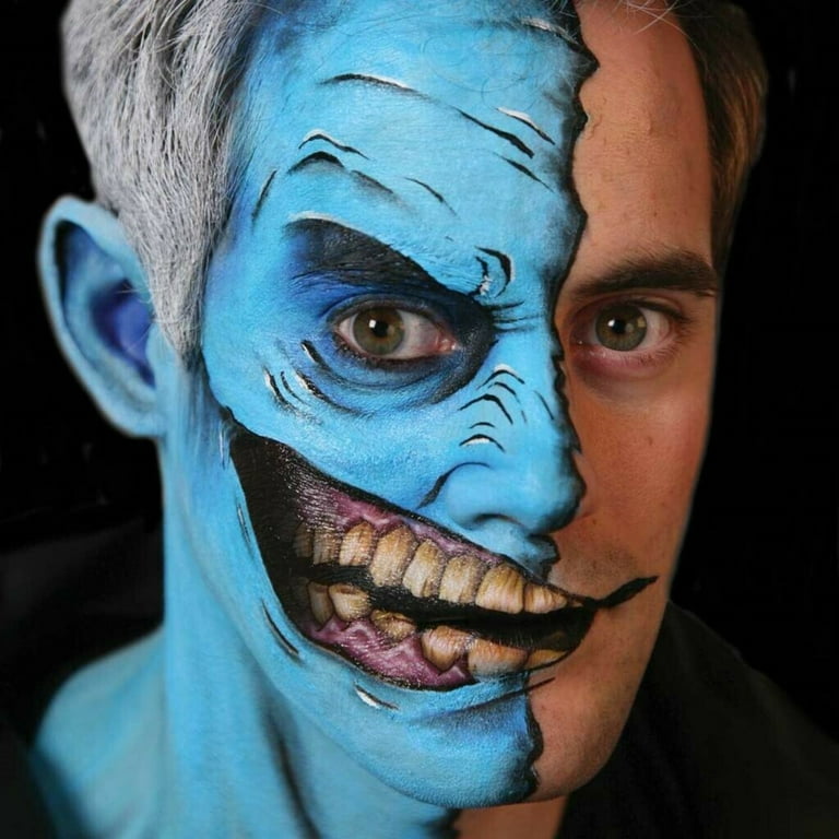 Two Face Halloween Makeup