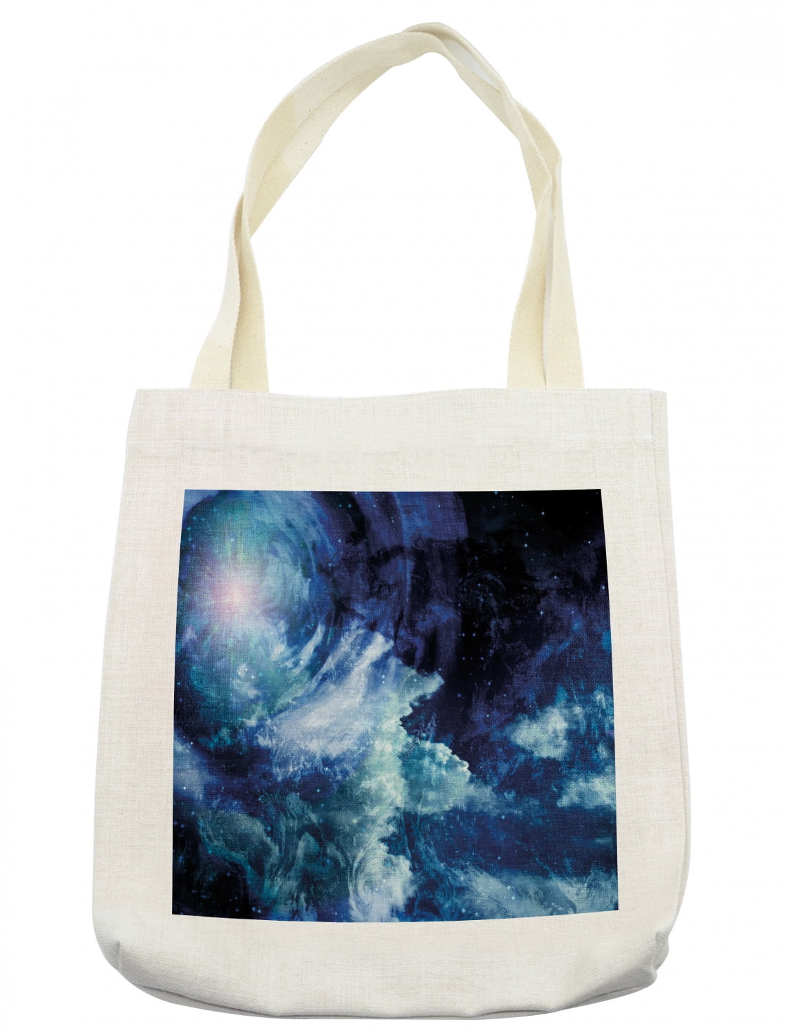 Space Tote Bag, Nebula Gas Cloud on Celestial Sphere Universe Themed ...