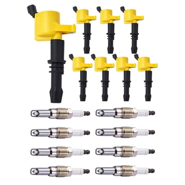 Free Shipping! Set of 8 ISA Ignition Coils & 8 Motorcraft Spark Plugs ...