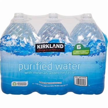 KIRKLAND Signature Purified Water, Minerals Added, 40 Pack, 16.9 fl oz ...