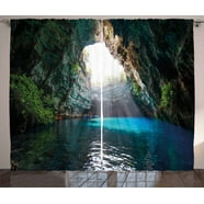 Ambesonne German Curtains 2 Panel Set, Colorful Street Houses, 108" x ...