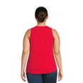Terra And Sky Womens Plus Size Ribbed Tank Top 2 Pack