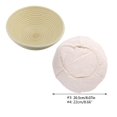 POYOGA Round Bread Proofing Basket Cloth Liner Rattan Baking Dough ...