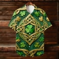 CLOISE Men Button down Shirt St Patricks Day Short Sleeve Big and Tall ...