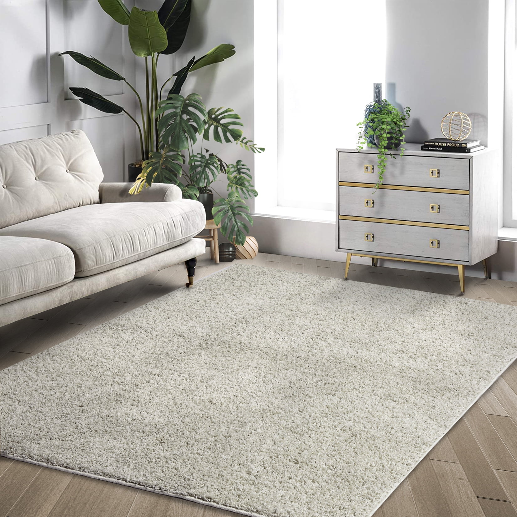 Hasoo 5' x 8' Area Rugs Indoor Home Decor Floor Carpet Shag Non-Slip ...