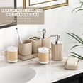 Bathroom Accessories Set - 25pc Sets With Shower Curtain And Rugs Beige ...