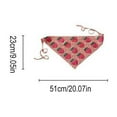 Agiufgs Knitted Triangle Scarf Headband 51 X 9.06 in, Hand-Knit Sweet ...