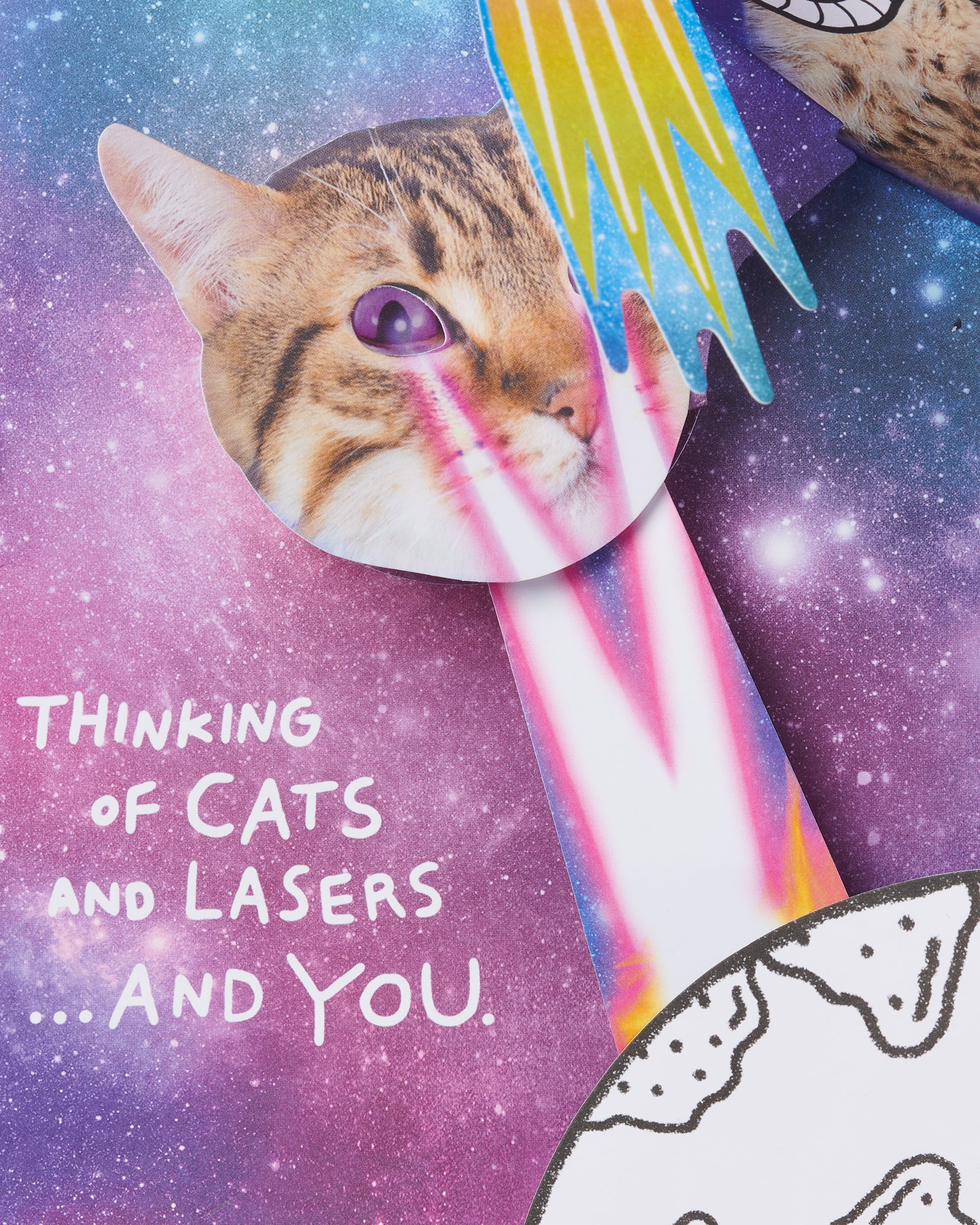 Spacecat Greeting Card Blank Inside Paper & Party Supplies Paper etna ...
