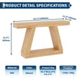 55 Inch 2-Tier Sofa Table with Open Storage Shelves Industrial Wooden ...
