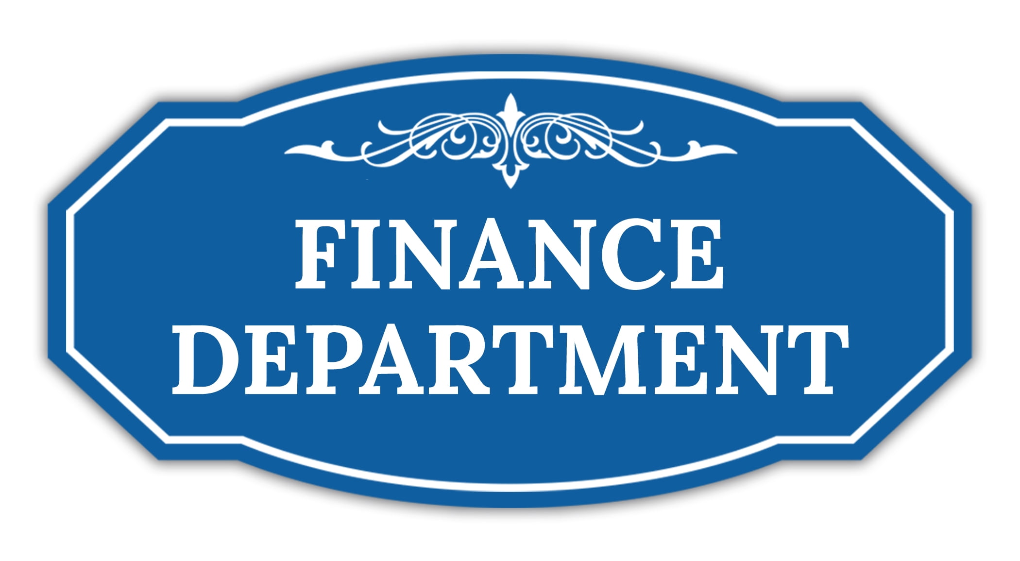 Signs ByLITA Victorian Finance Department Graphic Sign (Blue) - Small ...