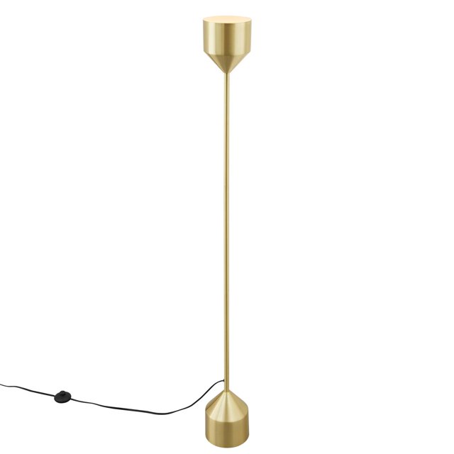 Floor Lamp Light, Gold, Metal, Modern Contemporary, Living Kitchen Cafe ...