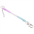5X Lobster Hook Blue Spring Stretchy Coil Keyring Keychain Strap Rope ...