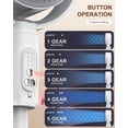 Standing Fan for Bedroom, Air Circulator, 90°+180° Oscillating, 5 ...