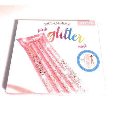 Intex Pink Glitter Blow Up Floatie Mat, 67" X 21" | Walmart Canada