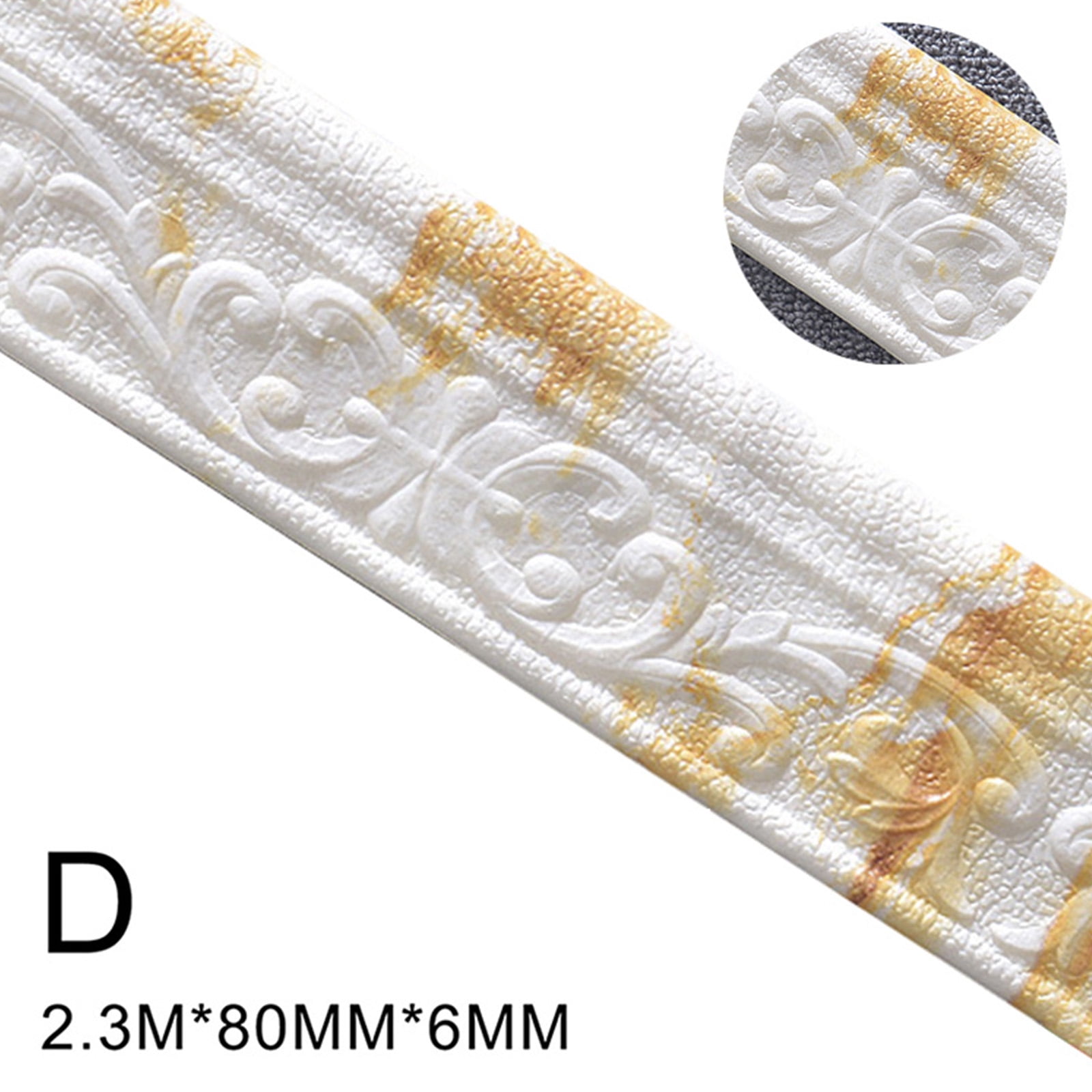 Lzndeal 3d Pattern Sticker Wall Trim Line Skirting Border Decoration