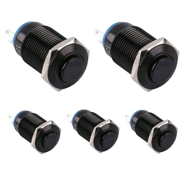 12mm Button Waterproof Metal Push Button Switch 12V Momentary ...