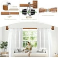 Blackout Wrap Around Curtain Rod 66 to 120Inch:Heavy Duty Adjustable ...