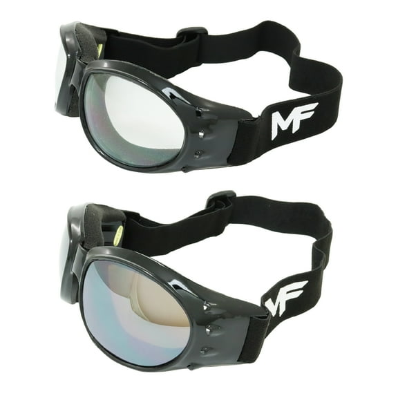 MotoFrames Payback Padded Motorcycle Sunglasses Black Frames, Polarized ...