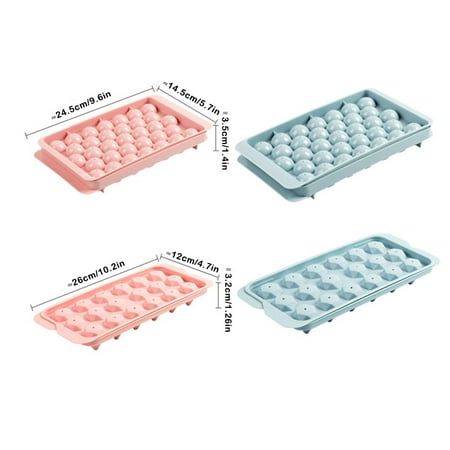 Ice Block Tray with Lid Multiple-Grids Lid Small Ball Storage Box ...