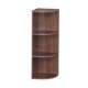 IRIS USA, 3-Tier Corner Curved Shelf Organizer, Brown - Walmart.com
